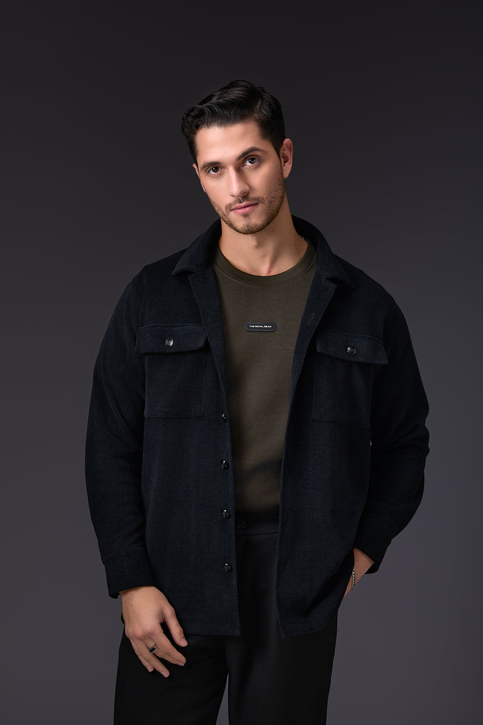 Luxe Jade Black Shacket – The Royal Bear